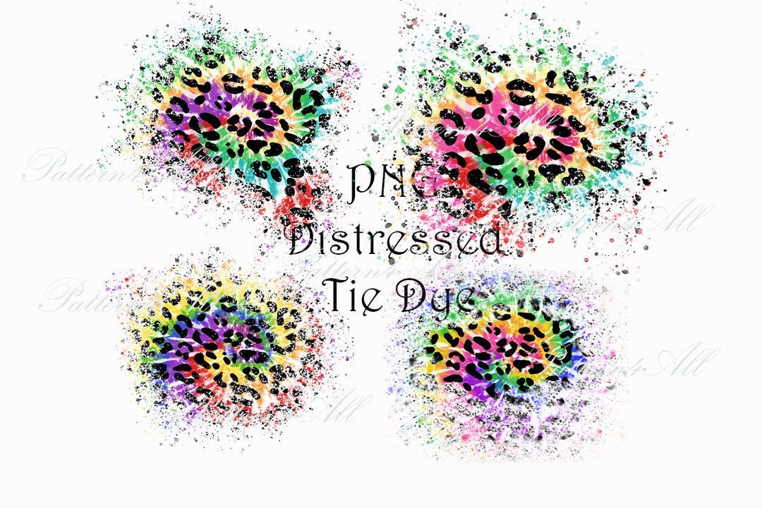 Tie Dye Leopard Print Distressed Background,distressed Cheetah Tie Dye ...