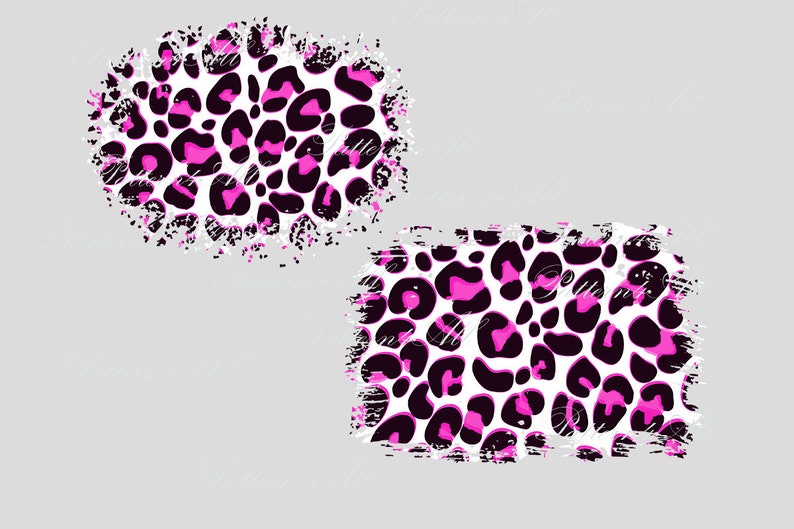 Distress Pink Cheetah Print Backgroundleopard Print Splatter - Etsy