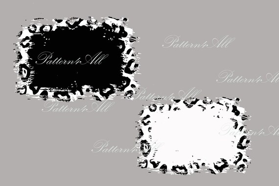 Leopard Print and Bleach Effect PNG Bleached Effect Design | Etsy