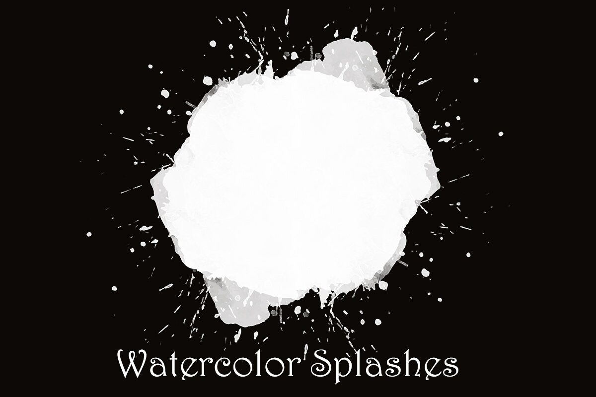 White Paint Splatter Clip Art
