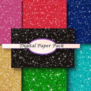 Glitter Digital Paper Packdigital Paper Bundledigital | Etsy