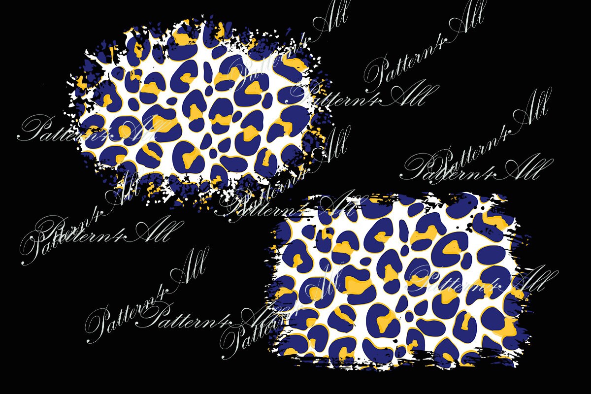 Distress Navy Cheetah Print Backgroundleopard Print Splatter - Etsy