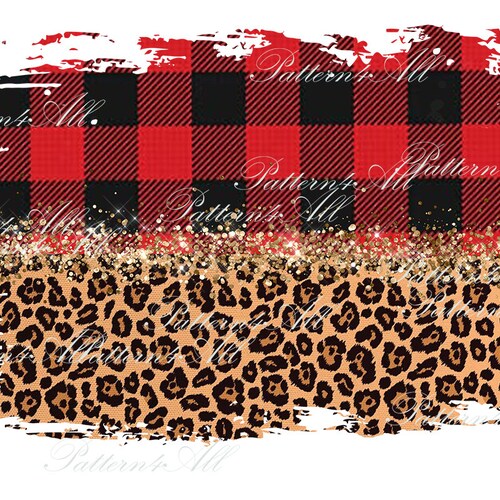 Red Buffalo Plaid Digital Paper Buffalo Check Design | Etsy