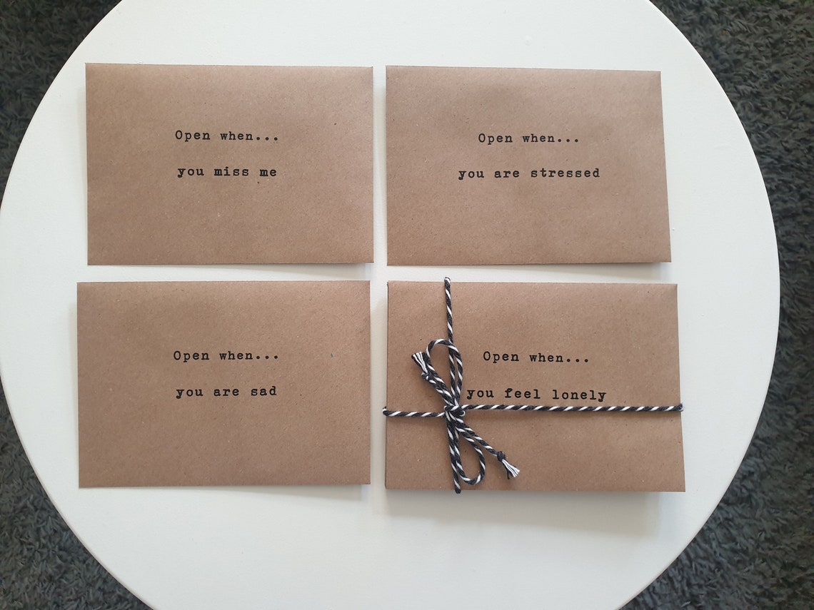 Open When Letters for Boyfriend – Long Distance Relationship Gift ...