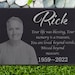 Personalized in Loving Memory Memorial Stone Garden Yard Indoor Outdoor ...