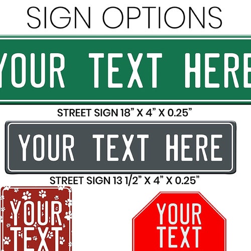 Custom Parking Signs Personalized Park Signs Road Sign | Etsy