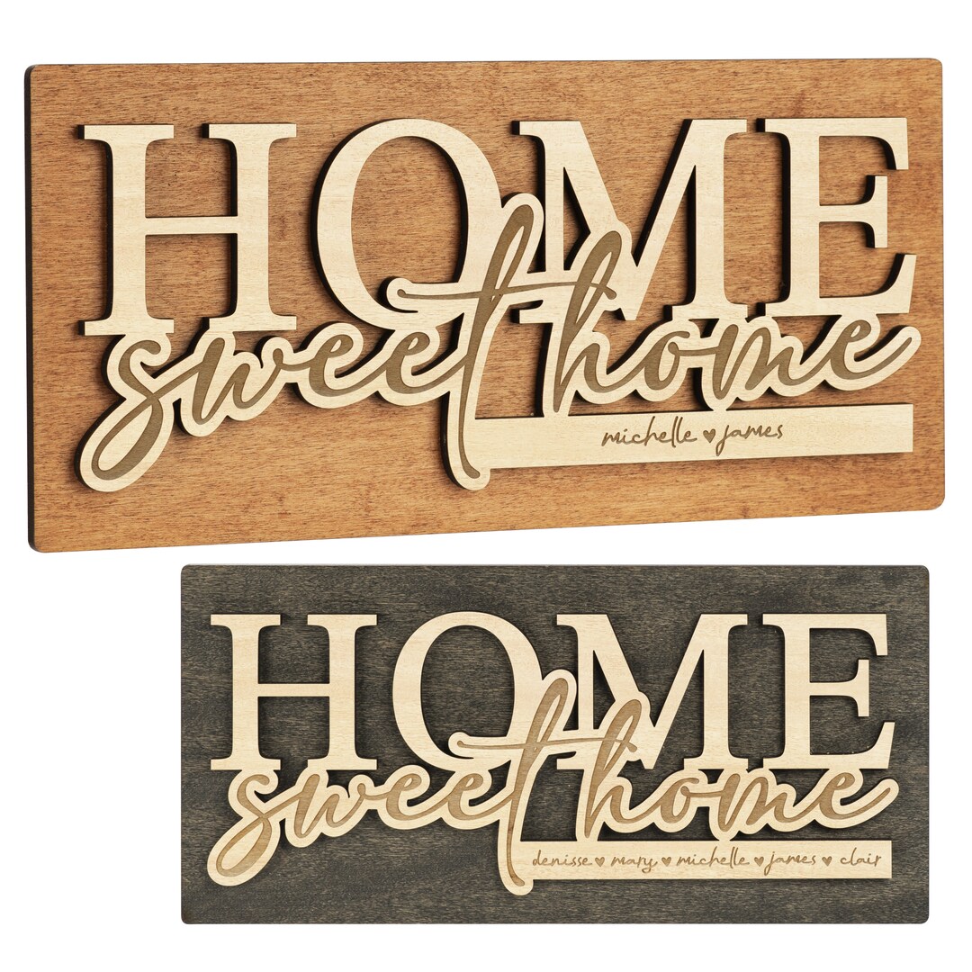 Home Sweet Home Sign, Our First Home Sign, New Home Sign, Housewarming ...