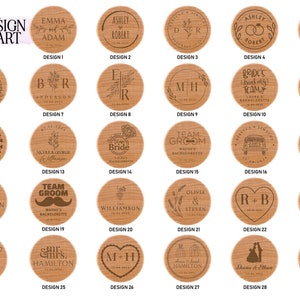 Personalized Wine Stopper Laser Engraved, Wooden Wine Stopper, Wedding ...