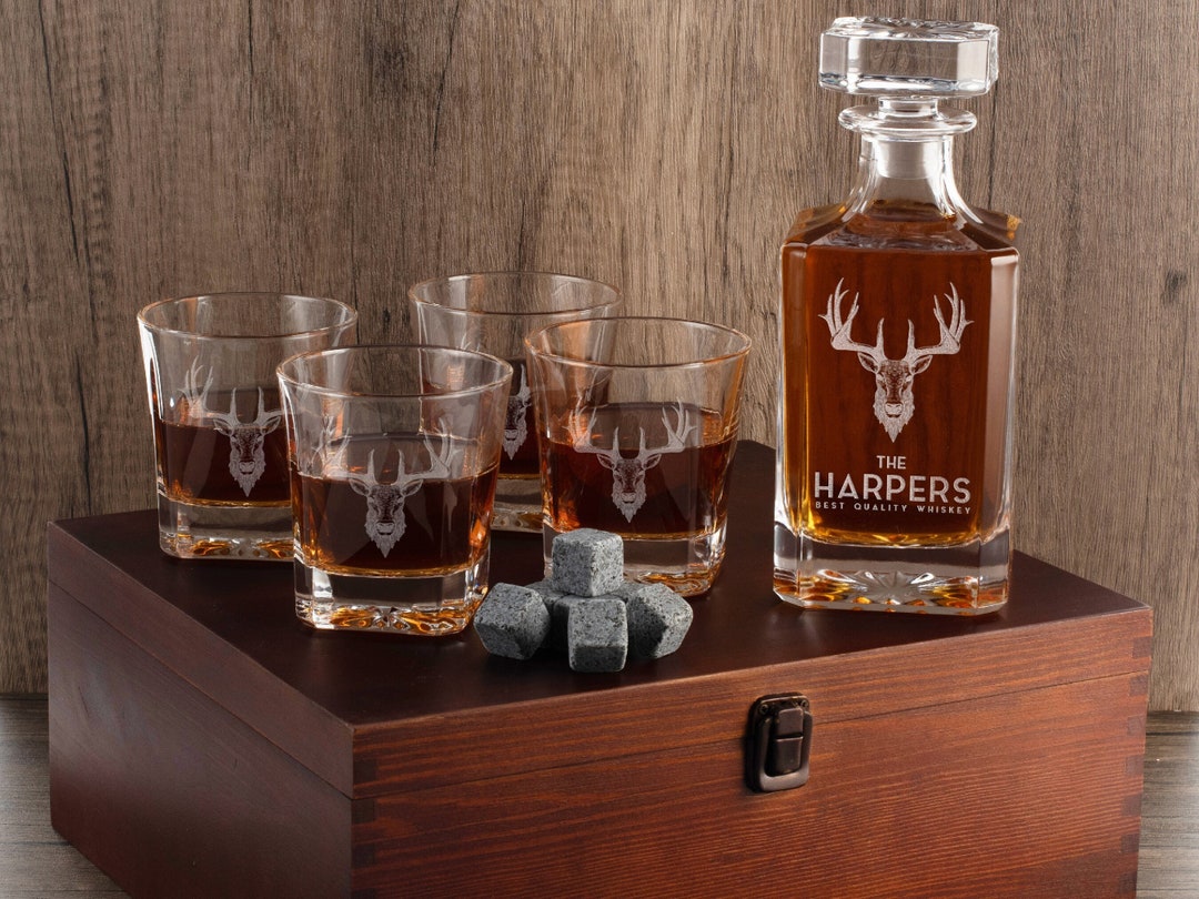 Personalized Decanter, Whiskey Decanter Set, Scotch Decanter, Custom ...