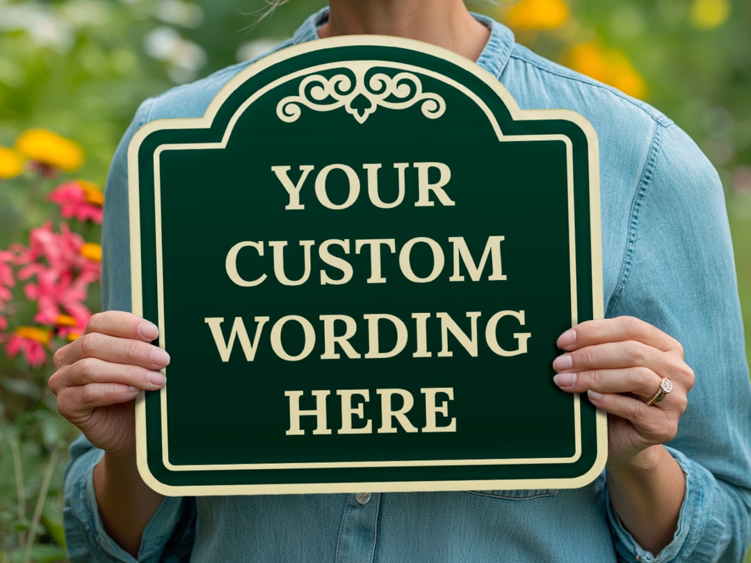Custom Metal Sign for Outdoor or Indoor, Make Your Own Sign, Customize ...