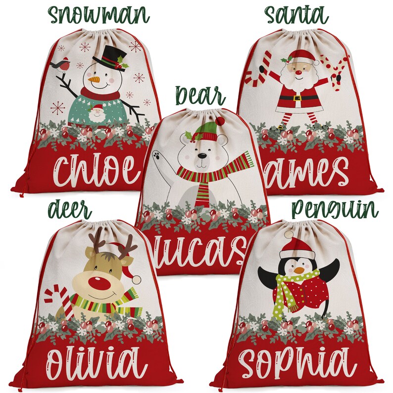 Personalized Christmas Stocking Santa Sack Stocking North Pole Post ...