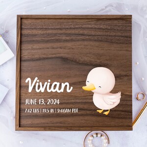 Personalized Wooden Baby Memory Box, Baby Shower Gift, Nursery Decor ...