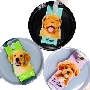 Personalized Pet Photo Tumbler Name Tag, 30oz 40oz Pet Tumbler Name ...