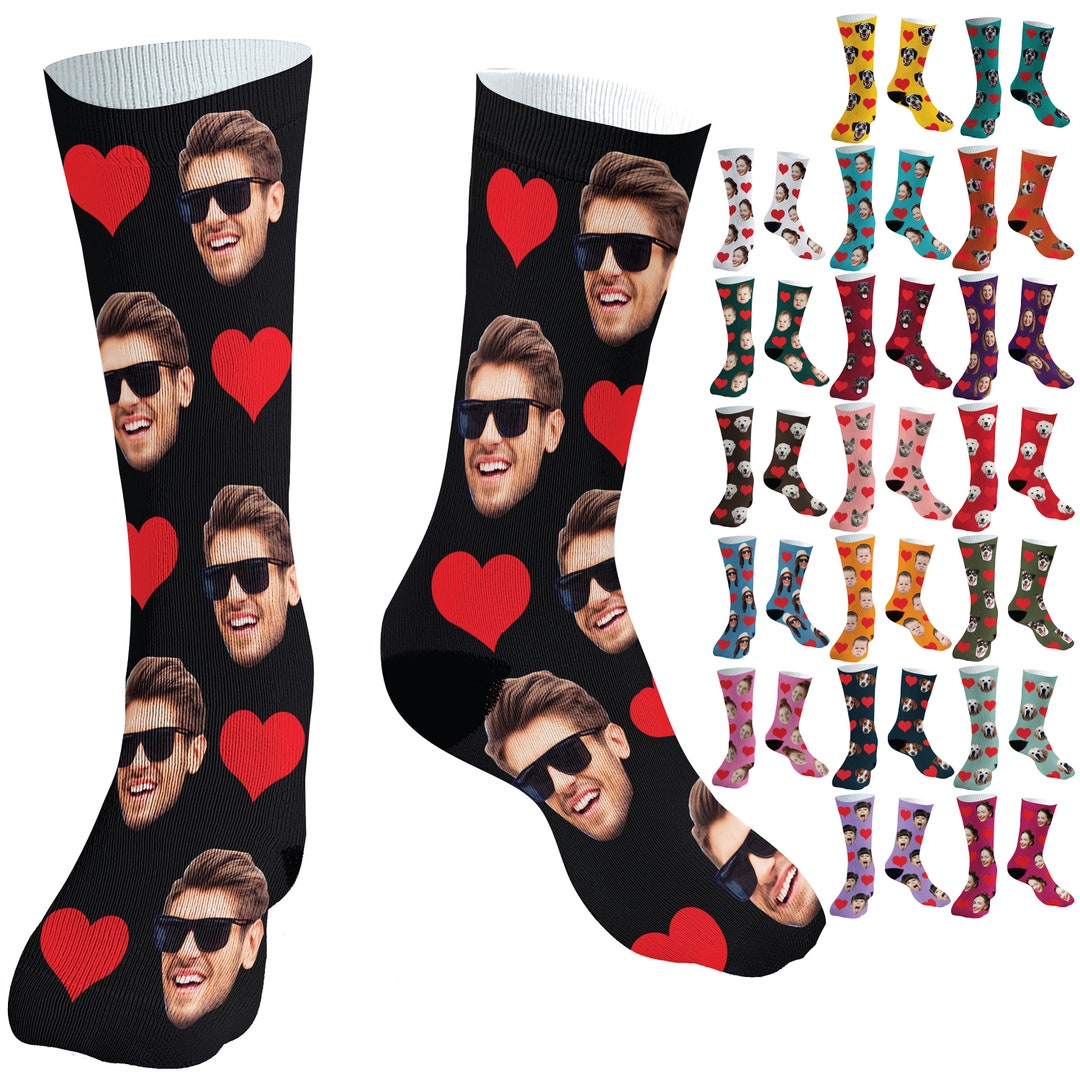 Custom Face Socks Personalized Photo Socks Picture Socks - Etsy
