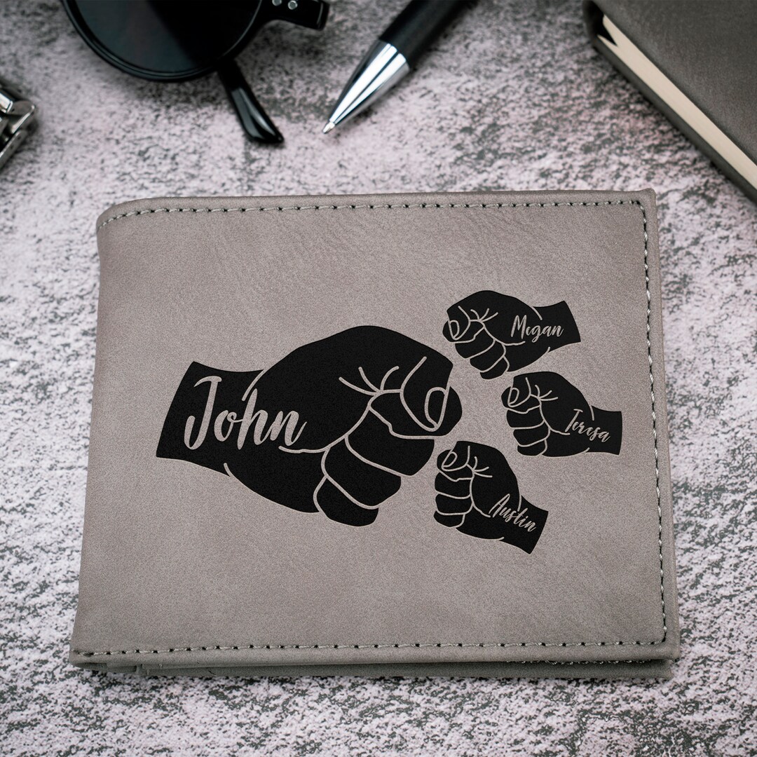 Custom Wallet for Men Leather Wallet for Men Personalized With - Etsy