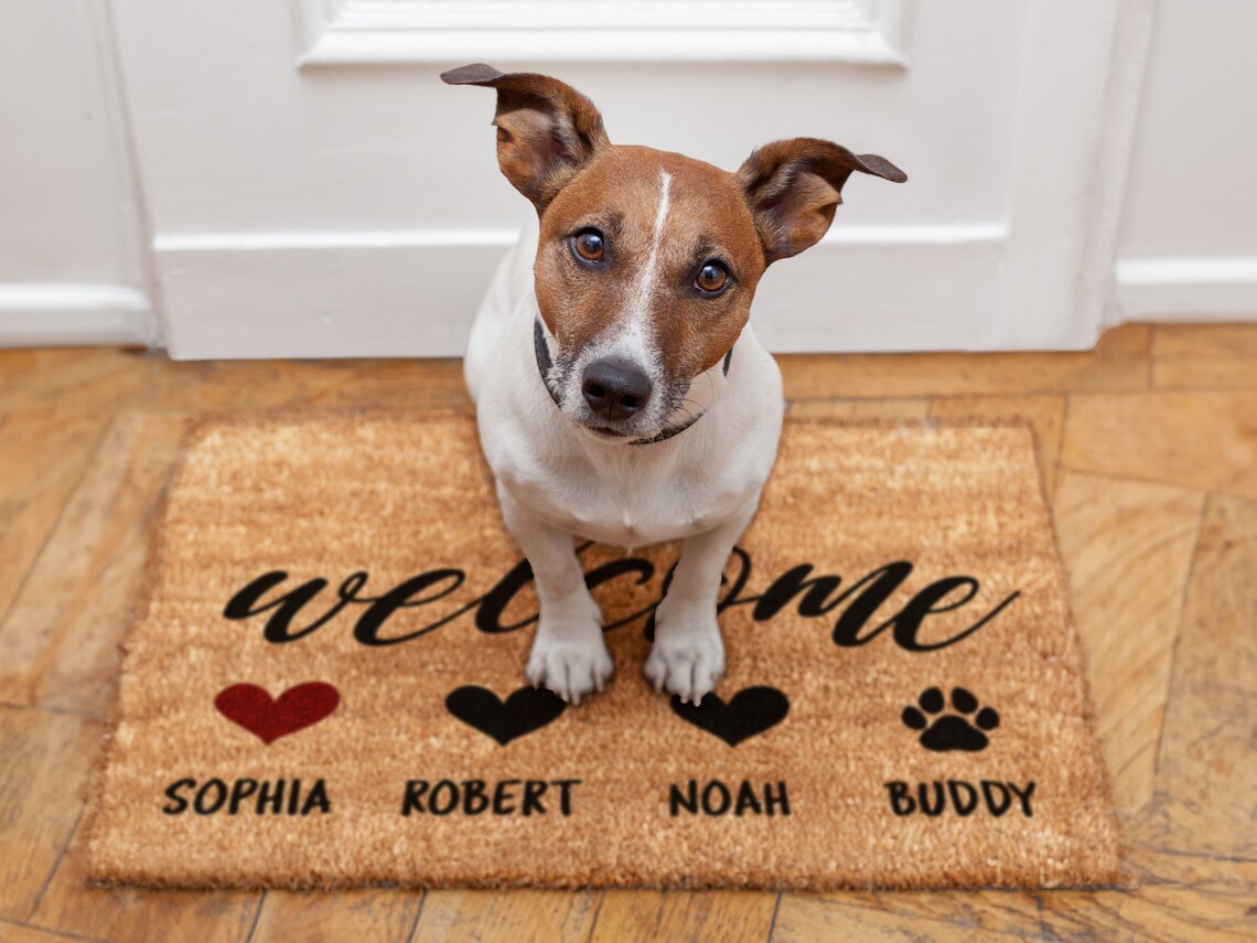 Welcome Mat for Dog-door Mat for Dogs-personalized Door Mat-custom ...