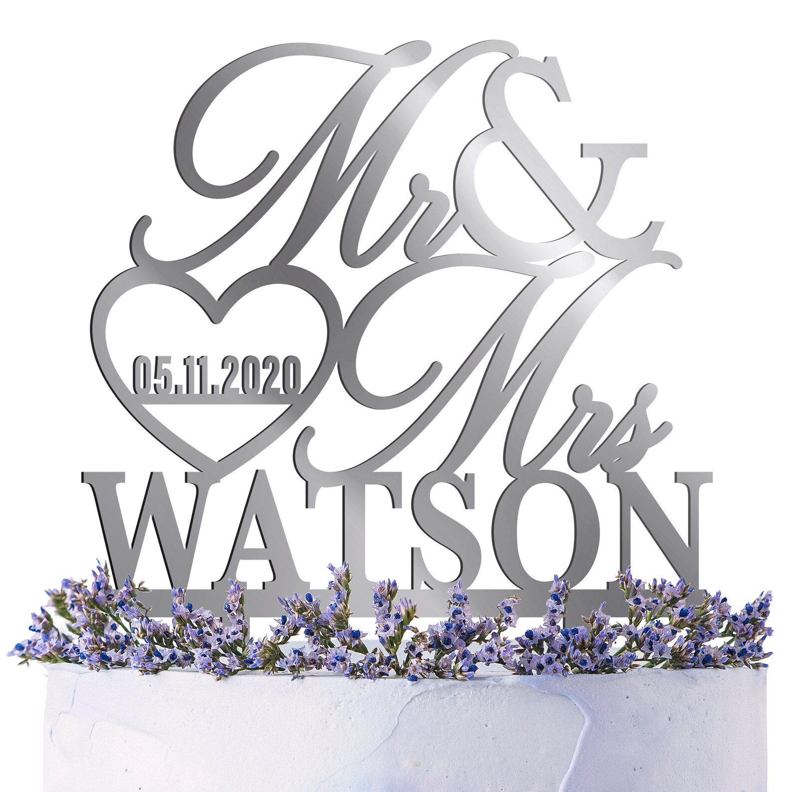 Personalized Wedding Cake Topper Custom Cake Topper For Etsy