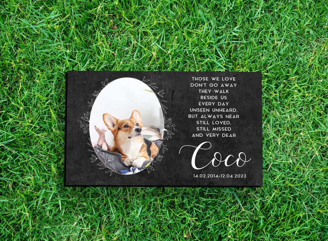 Personalized Memorial Pet Stone Personalized Pet Memorial Garden Stone ...