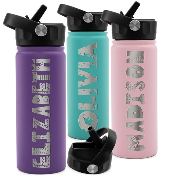 Personalized Kid Water Bottle Custom Laser Engraved Bottles | Etsy Personalized Kid Water Bottle Custom Laser Engraved Bottles | Etsy