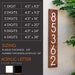 House Numbers, Address Sign, Vertical Outside Sign, Custom Address ...