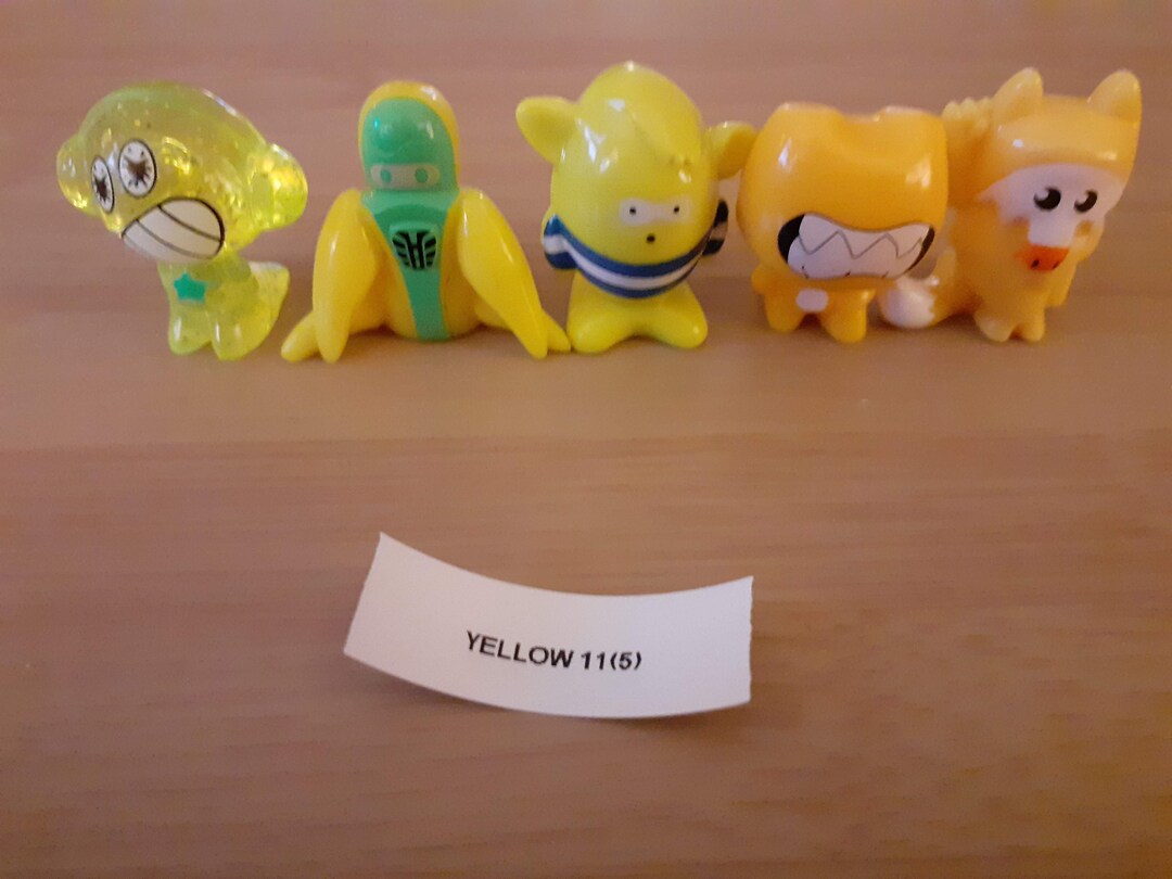 Yellow Gogos Crazy Bones Collectible Figurines - Etsy