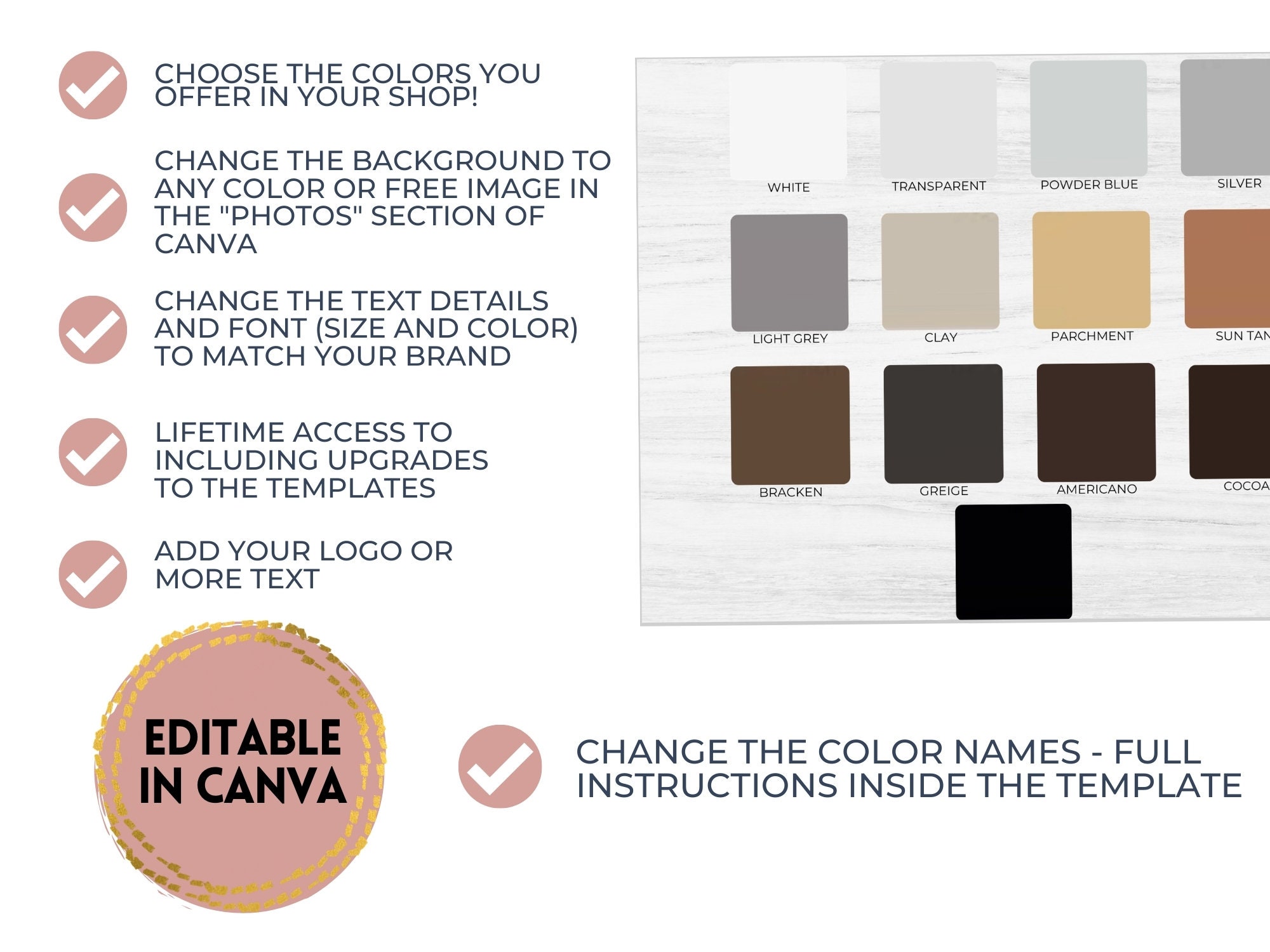 Cricut Vinyl Color Chart for Cricut and Silhouette Editable | Etsy