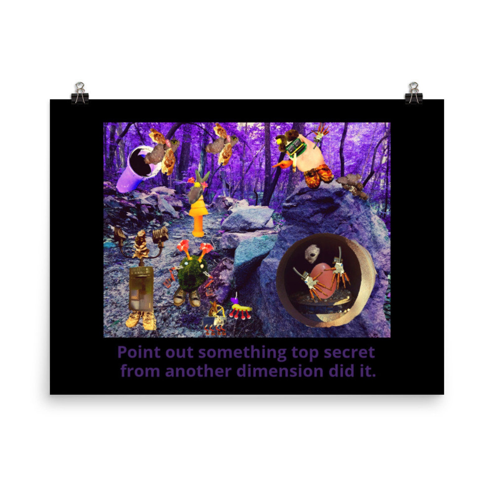 Secret Dimension Motivational Poster - Etsy