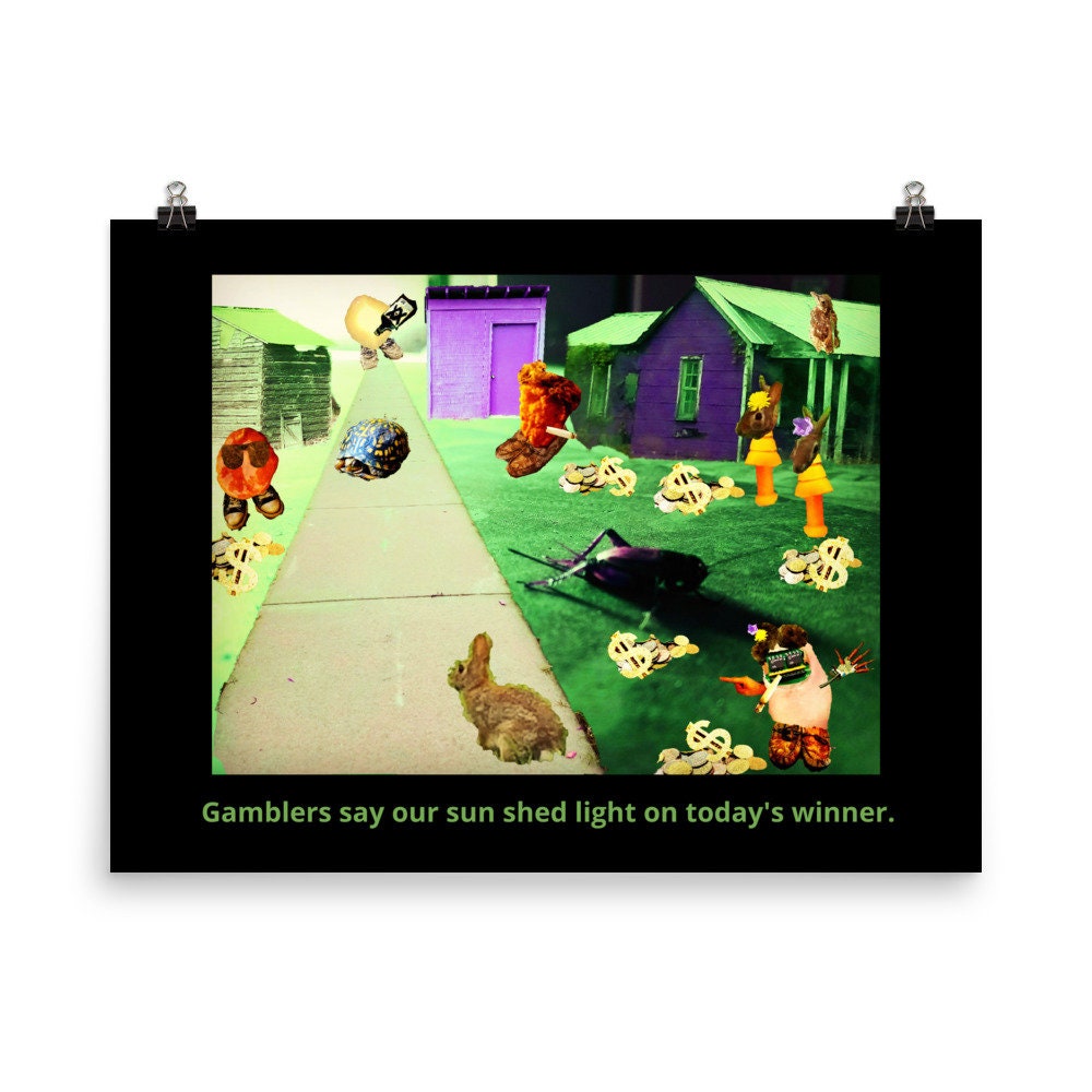 Gamblers Motivational Poster - Etsy