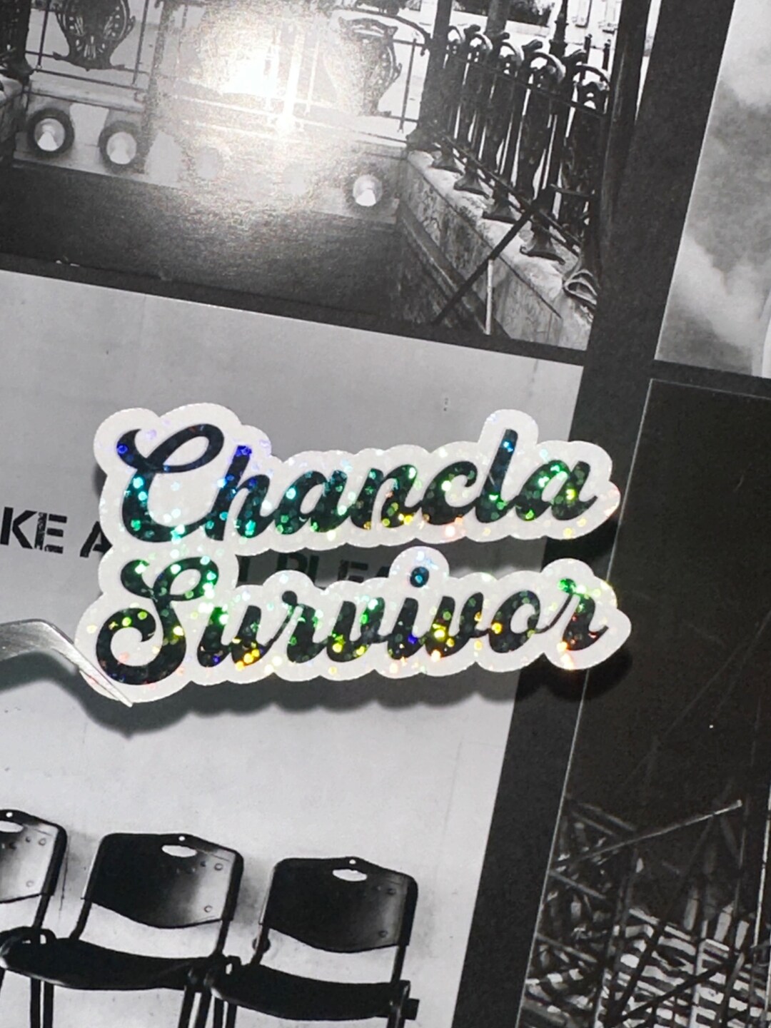 Chancla Survivor Sticker Latina Holographic Sticker - Etsy