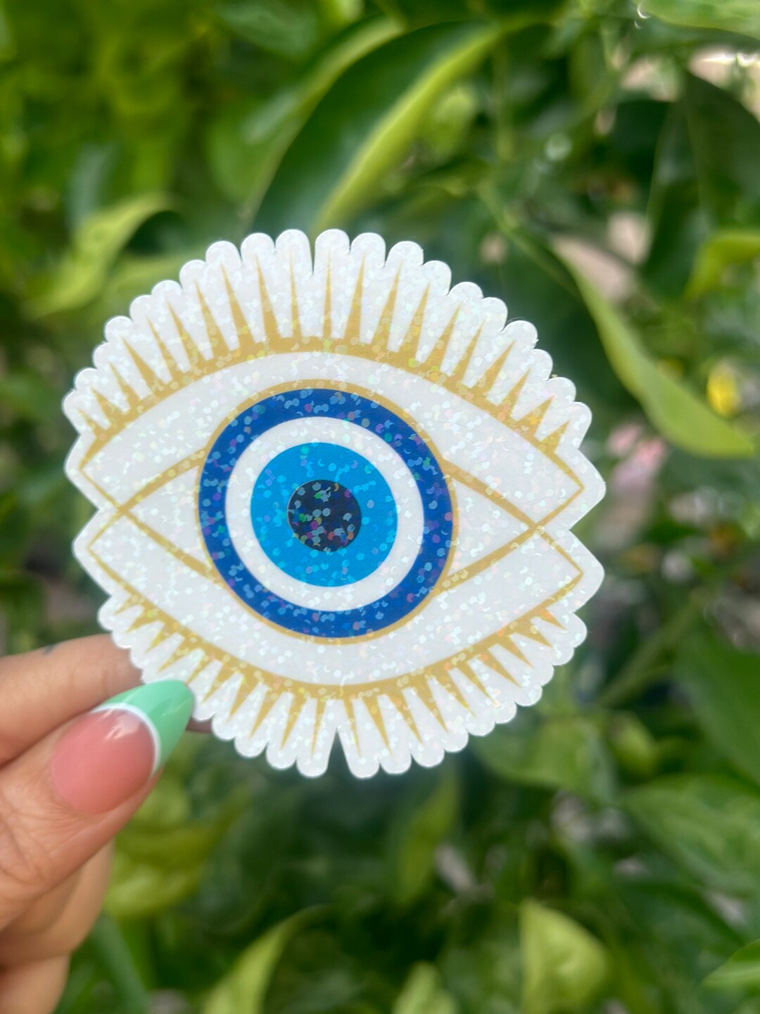 Ojo Holographic Sticker | Evil Eye Stickers - Etsy