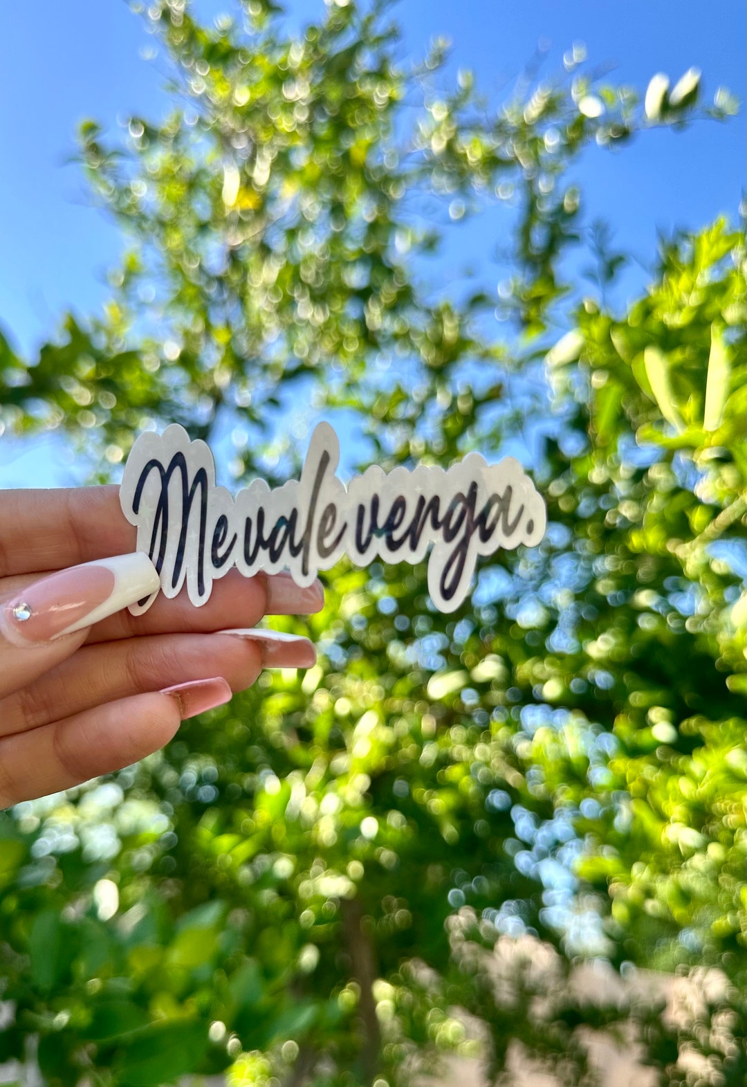 Me Vale Sticker | Latina Holographic Sticker - Etsy