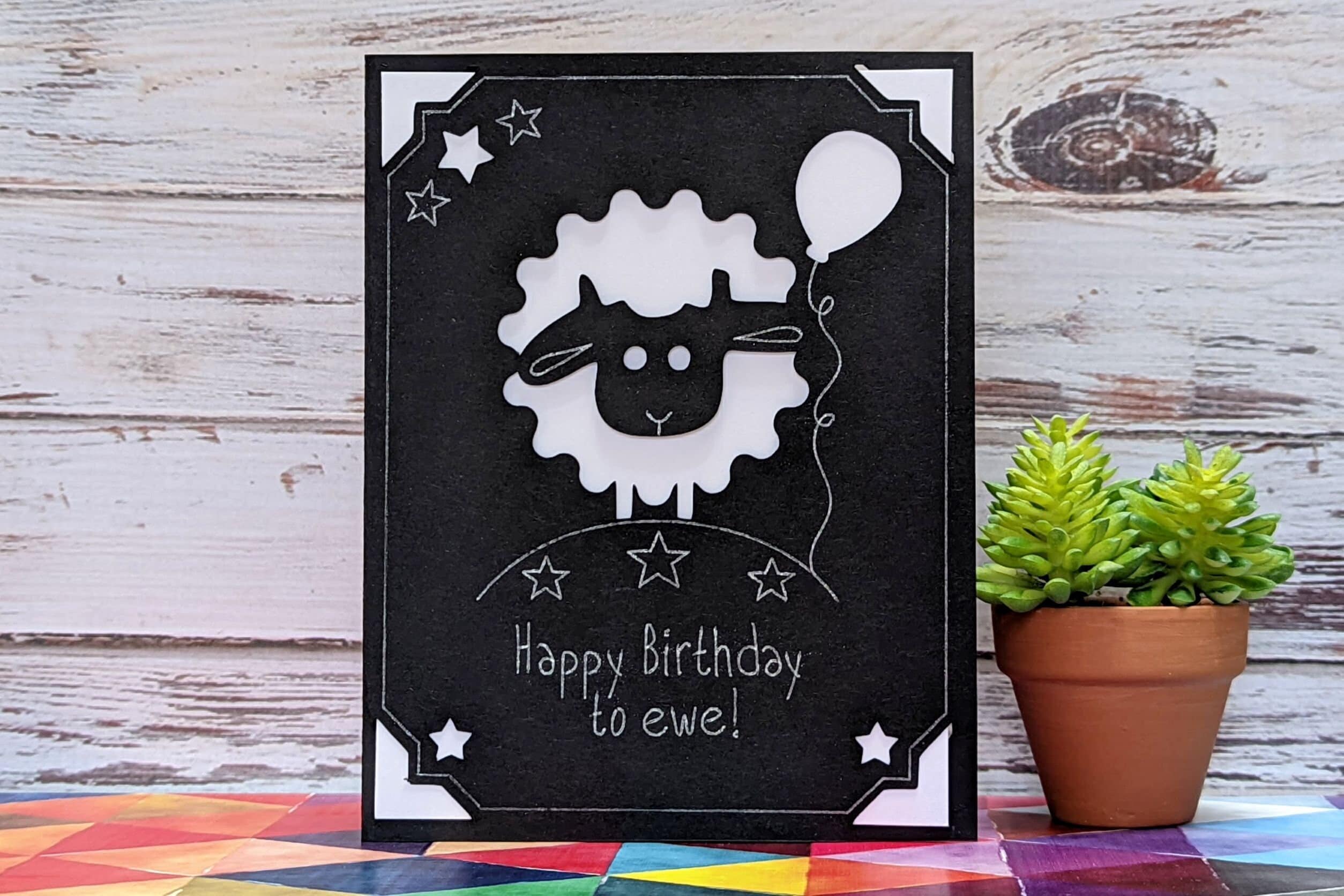 Happy Birthday Card SVG Cut File Greeting Card SVG Happy - Etsy