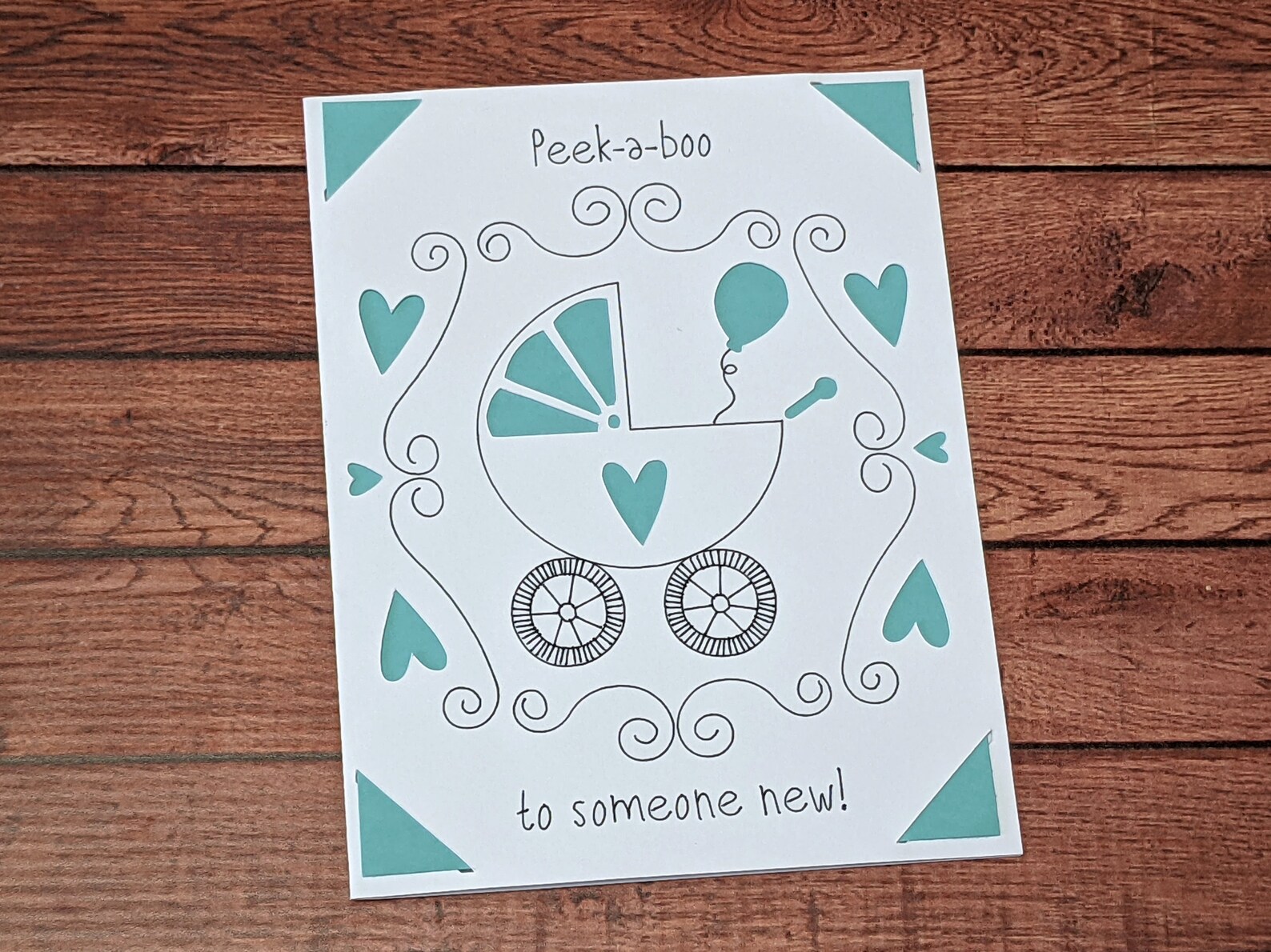 New Baby Card SVG Cut File Greeting Card SVG Baby Birthay - Etsy
