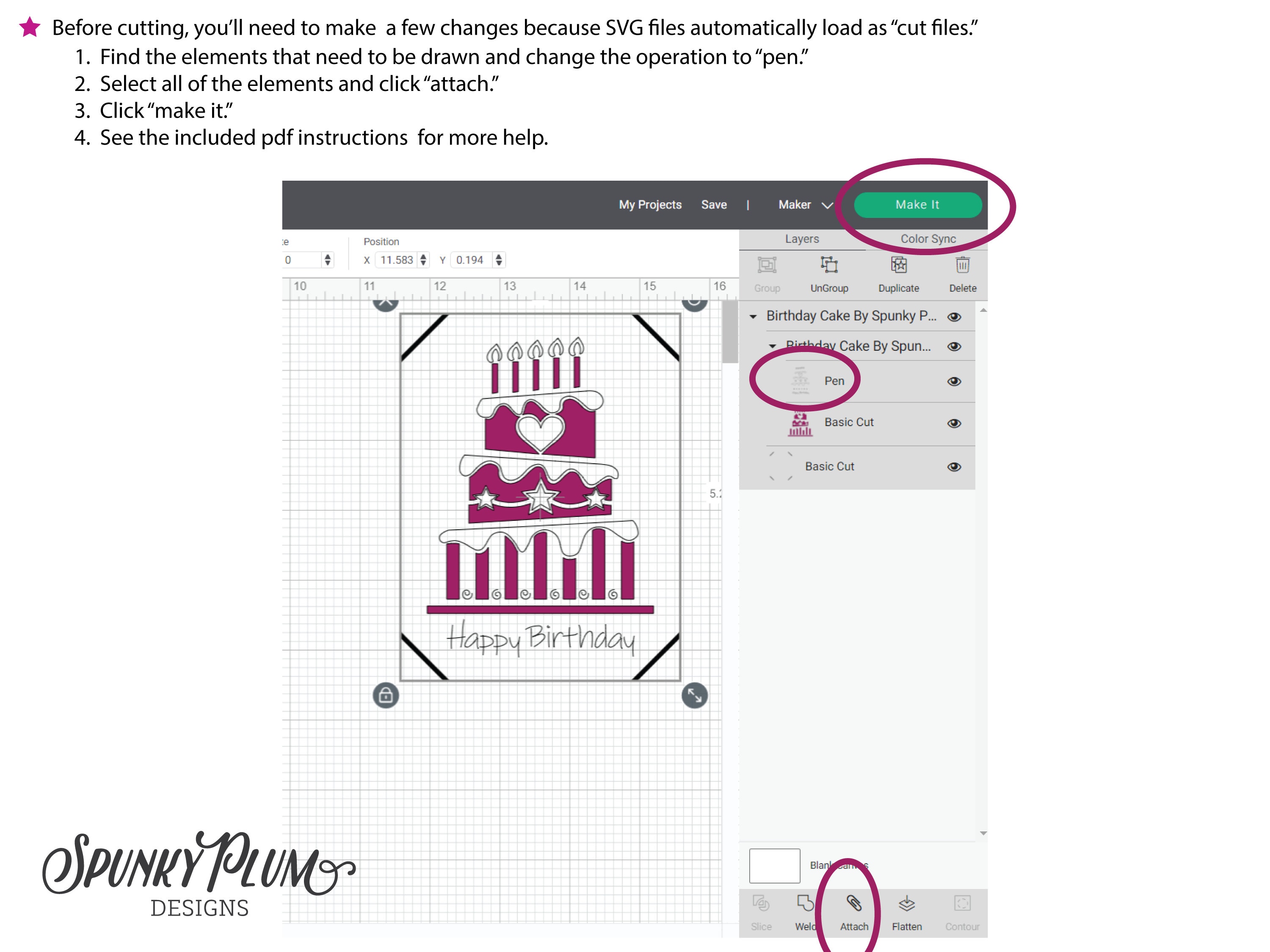 Happy Birthday Card SVG Cut File Greeting Card SVG Birthday - Etsy