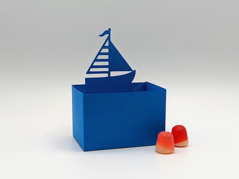 Boat Treat Box SVG Cut File, Boat Gift Box SVG, Birthday Treat Box Svg ...