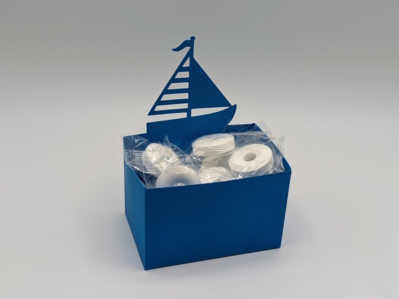 Boat Treat Box SVG Cut File, Boat Gift Box SVG, Birthday Treat Box Svg ...