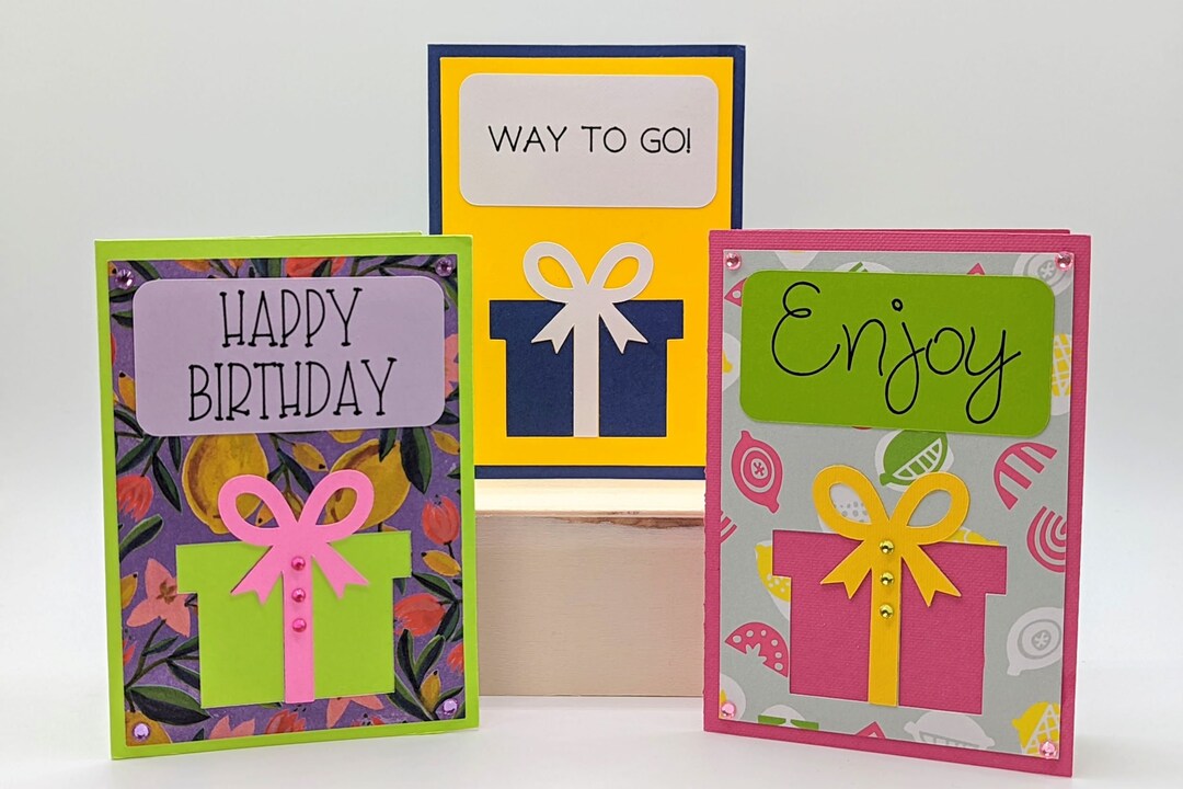 Prsent Gift Card Greeting and Envelope SVG Cut File, Greeting Card SVG ...