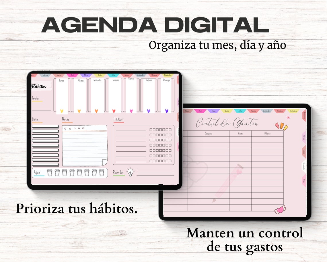 Digital Agenda in Spanish, Interactive Planner, Digital Agenda 2024 ...