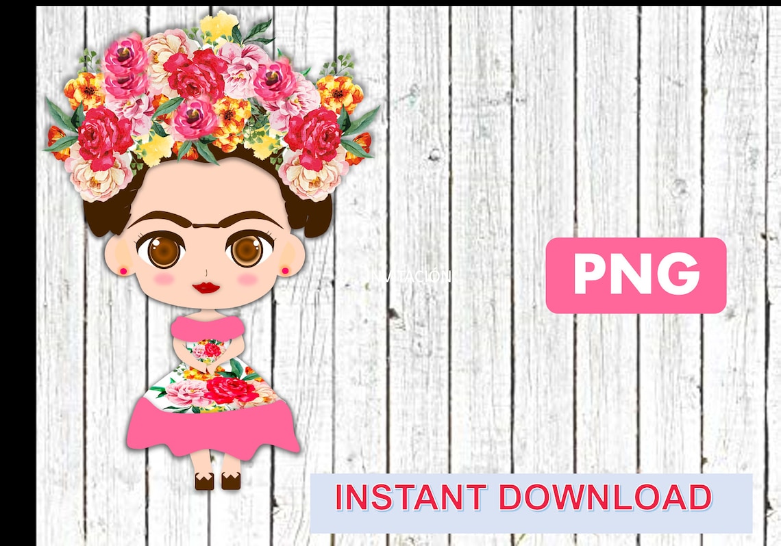 Frida Kahlo PNG, Frida PNG, Frida Kahlo Clip Art, Frida Clip Art - Etsy