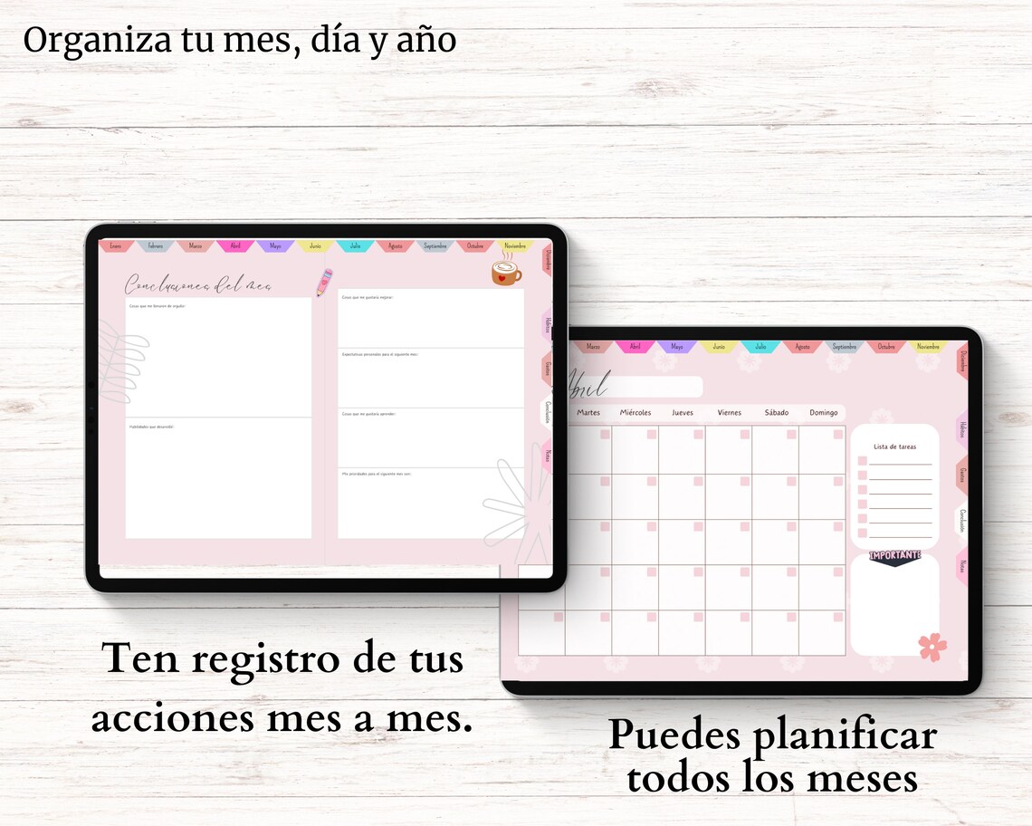 Digital Agenda in Spanish, Interactive Planner, Digital Agenda 2024 ...