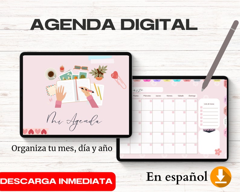 Digital Agenda in Spanish, Interactive Planner, Digital Agenda 2024 ...