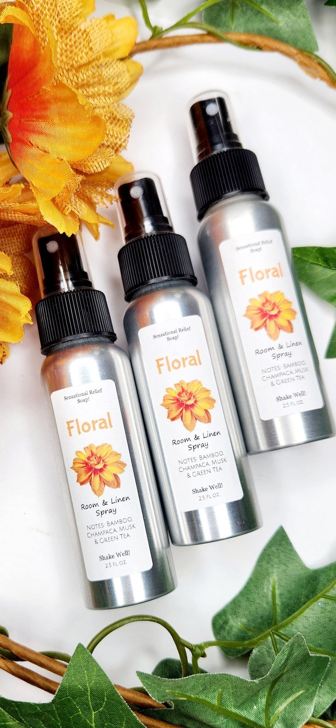 Floral Room & Linen Spray | Spring | Room Spray | Bamboo | Highly ...