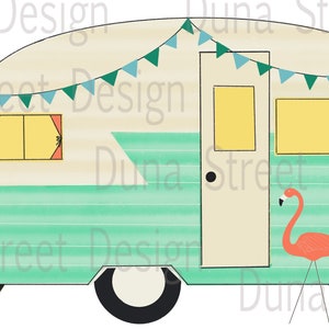 Retro Camper Clipart Bundle Pack | 300 Dpi Digital Download PNG, JPEG ...
