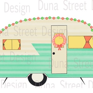Retro Camper Clipart Bundle Pack | 300 Dpi Digital Download PNG, JPEG ...