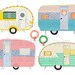 Retro Camper Clip Art Bundle: Vintage Trailer Graphics (digital ...