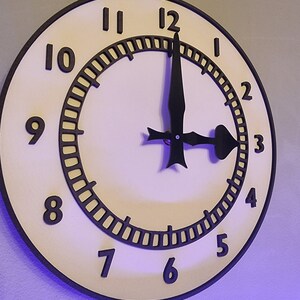 Wooden 3d Effect Clock End Arsenal Clock - Etsy