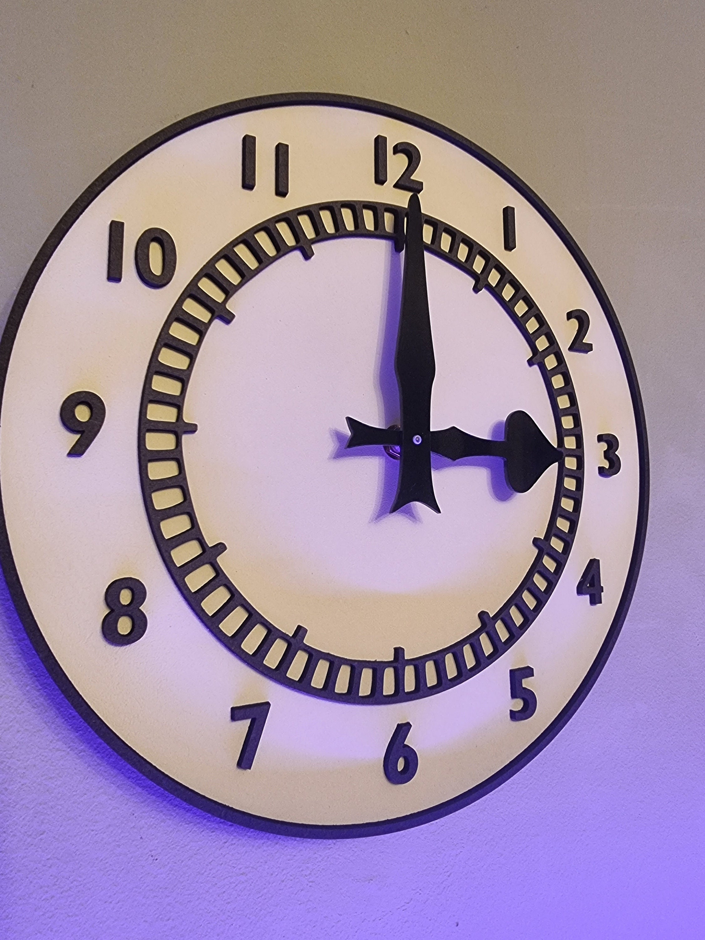 Wooden 3d Effect Clock End Arsenal Clock - Etsy UK