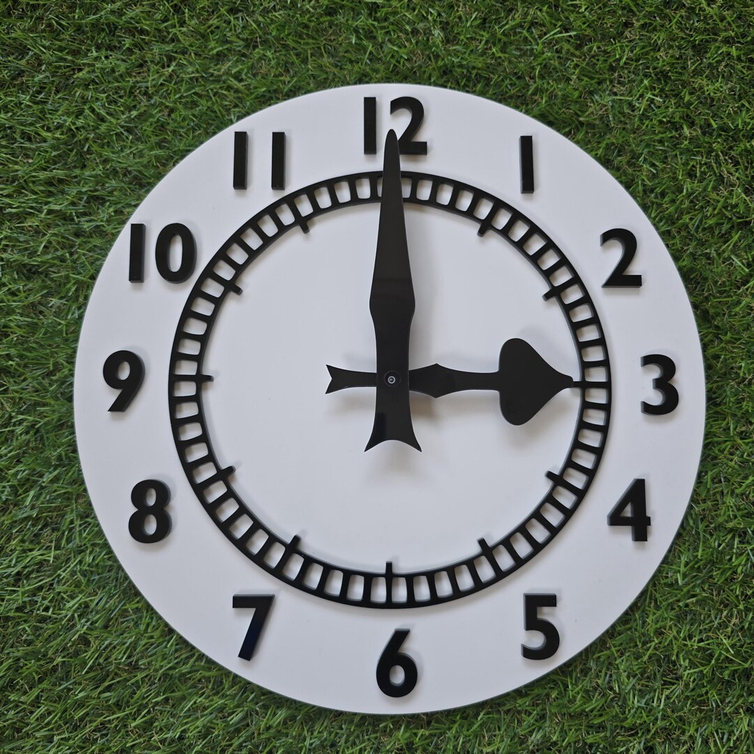 Acrylic 3d Effect Clock End Arsenal Clock - Etsy