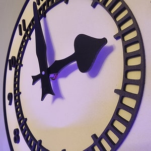 Wooden 3d Effect Clock End Arsenal Clock - Etsy