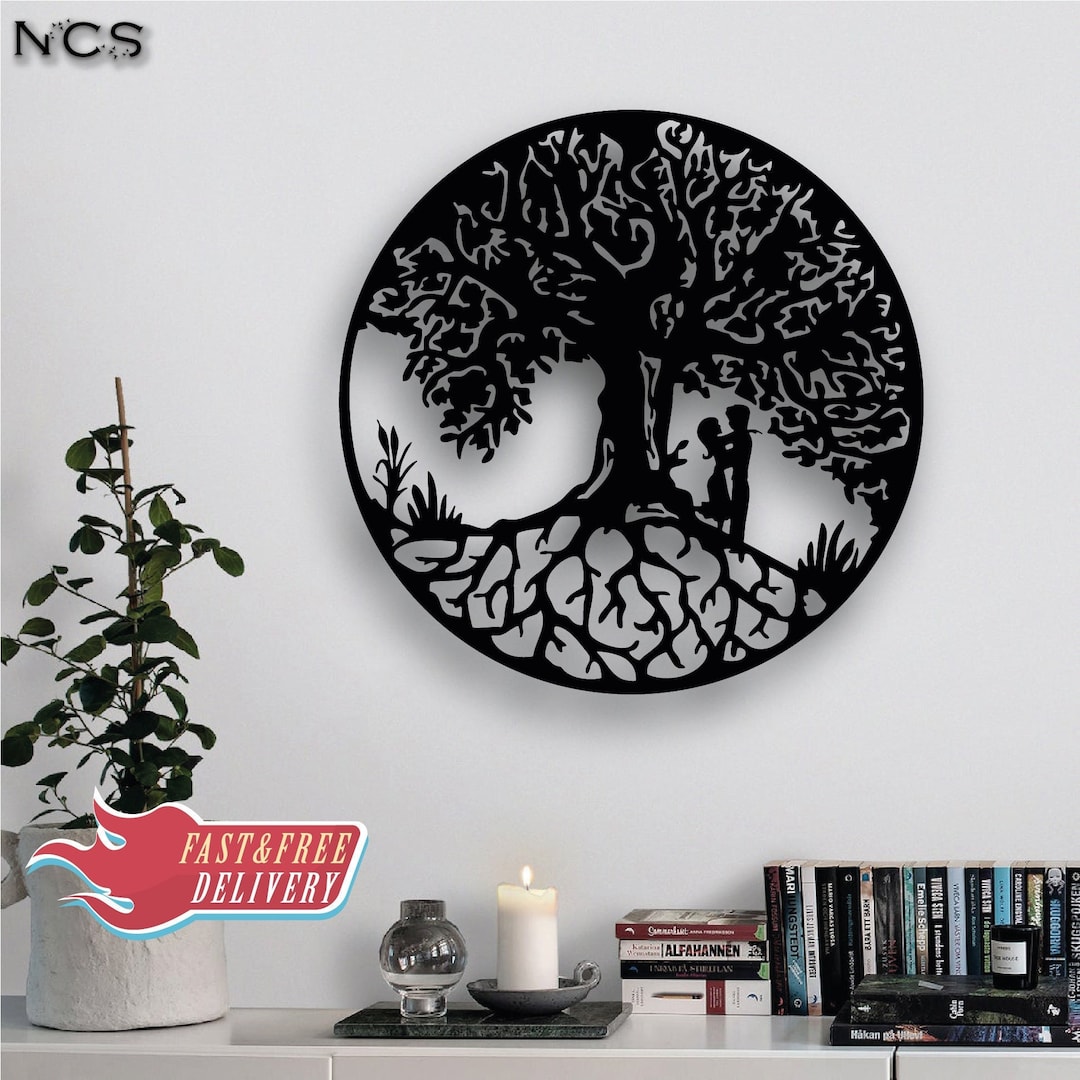 Tree of Life Wall Art , Tree of Life Decoration , Mid Century Modern ...